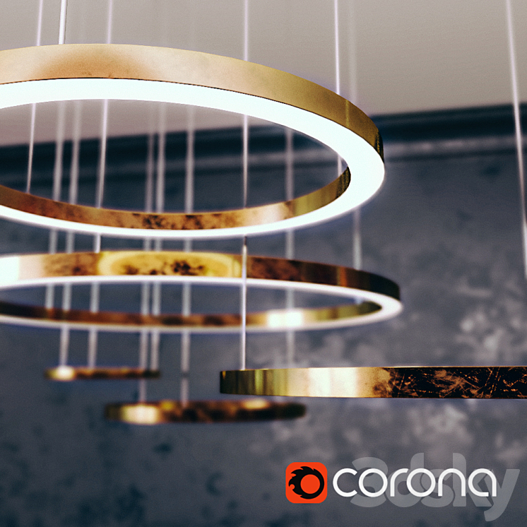 Light ring - Pendant light - 3D model