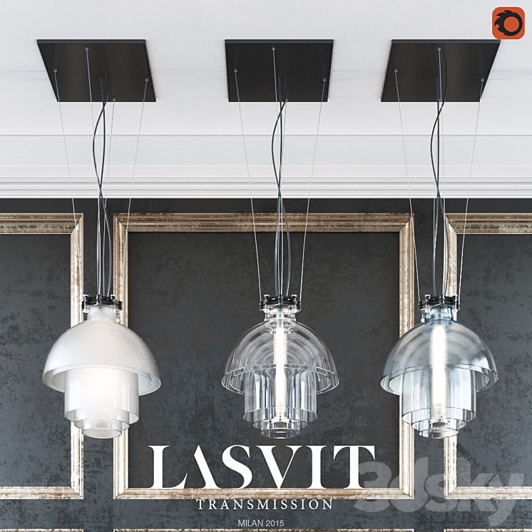 Lasvit Transmission chandeliers - Pendant light - 3D model