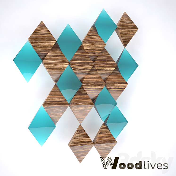 Rhombus panel - Other decorative objects - 3D model