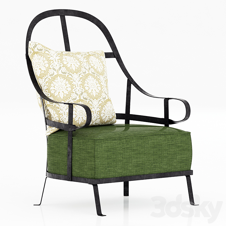 Baxter Chassis Armchair - Arm chair - 3D model