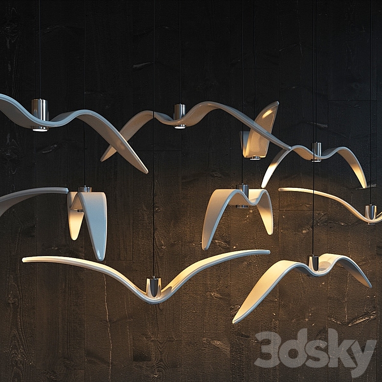 Brokis Night Birds - Pendant light - 3D model