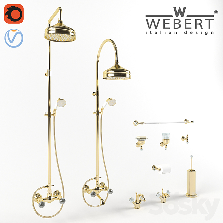 Mixers and accessories Webert Karenina - Faucet - 3D model