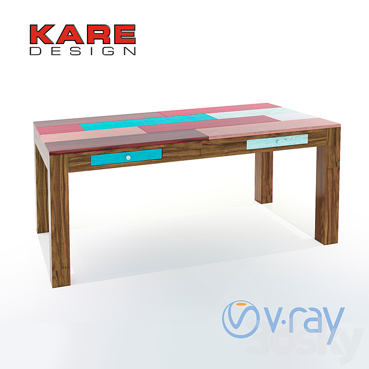Kare Table - Table - 3D model