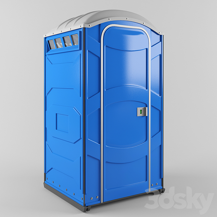 Portable Toilet - Urban environment - 3D model