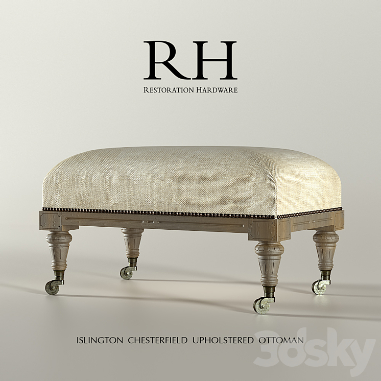 RH OTTOMAN - Other soft seating - 3D model