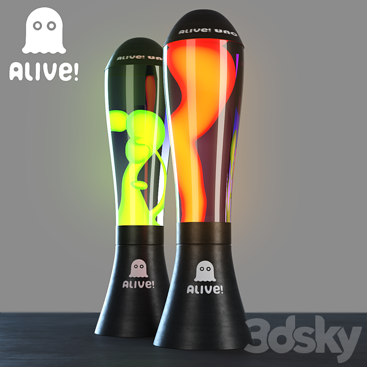 Lava Lamp Alive! Uno - Table lamp - 3D model
