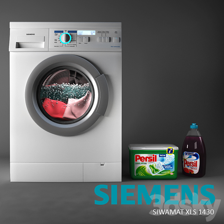 Washing machine Siemens - Household appliance - 3D model