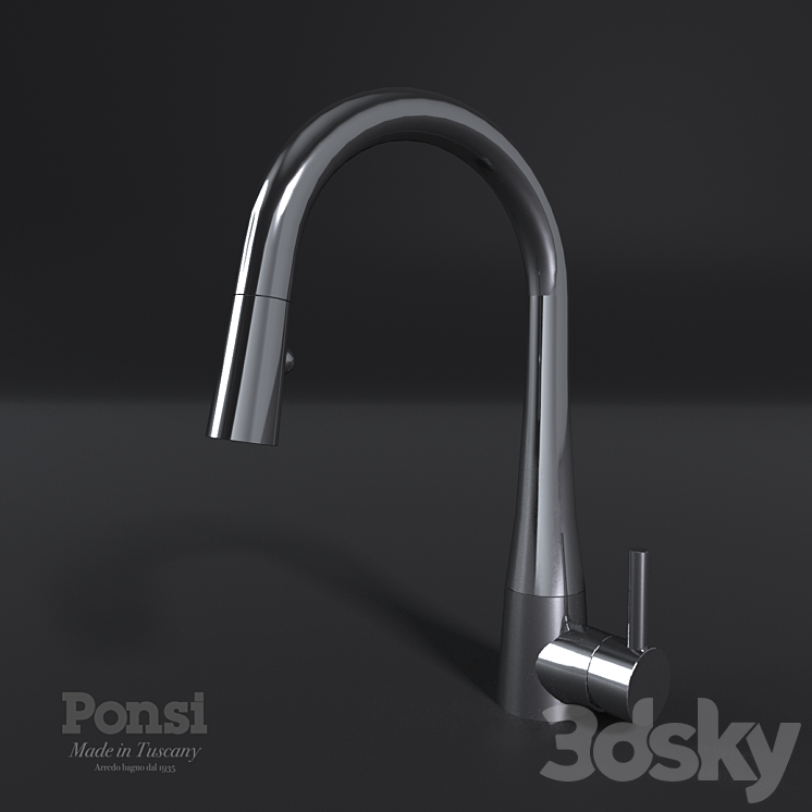 Ponsi living kitchen - Faucet - 3D model