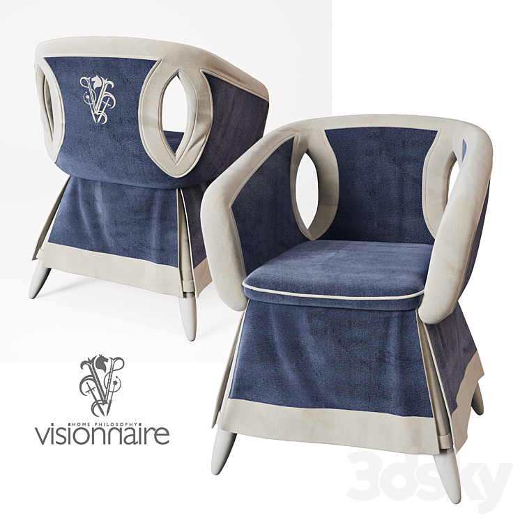VISIONNAIRE Marfisa - Arm chair - 3D model