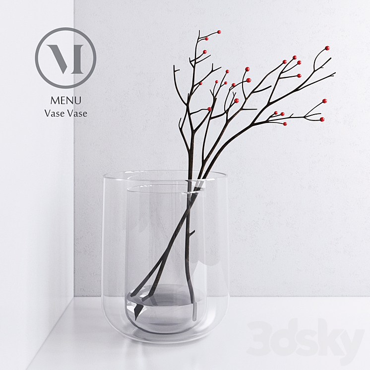 Menu Vase Vase by Norm - Vase - 3D model