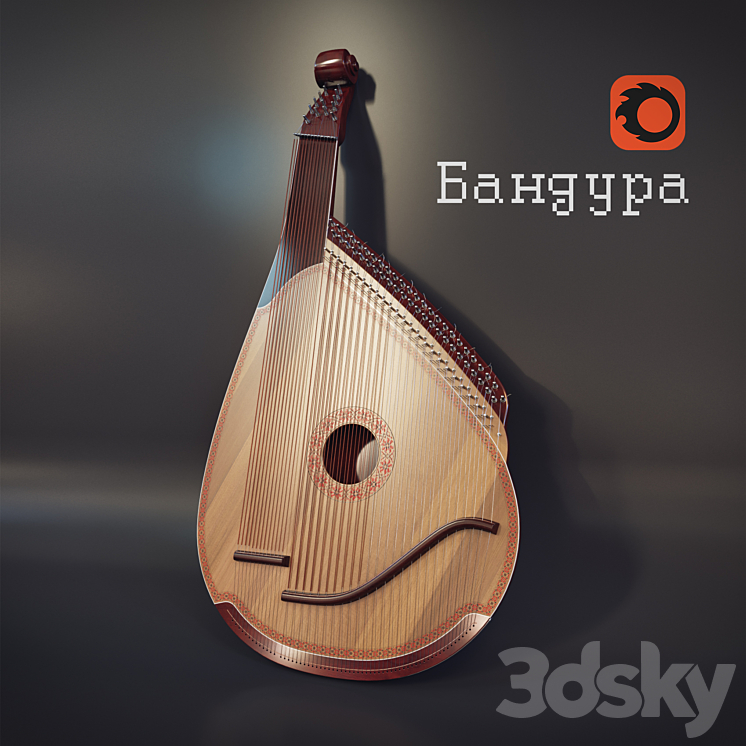 Pandora - Musical instrument - 3D model