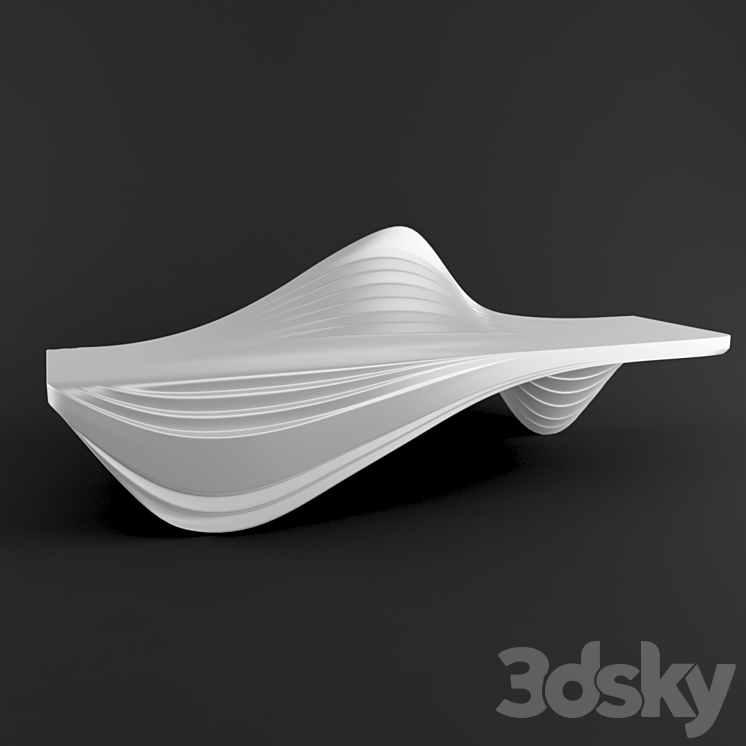 zaha hadid - bench - Other - 3D model