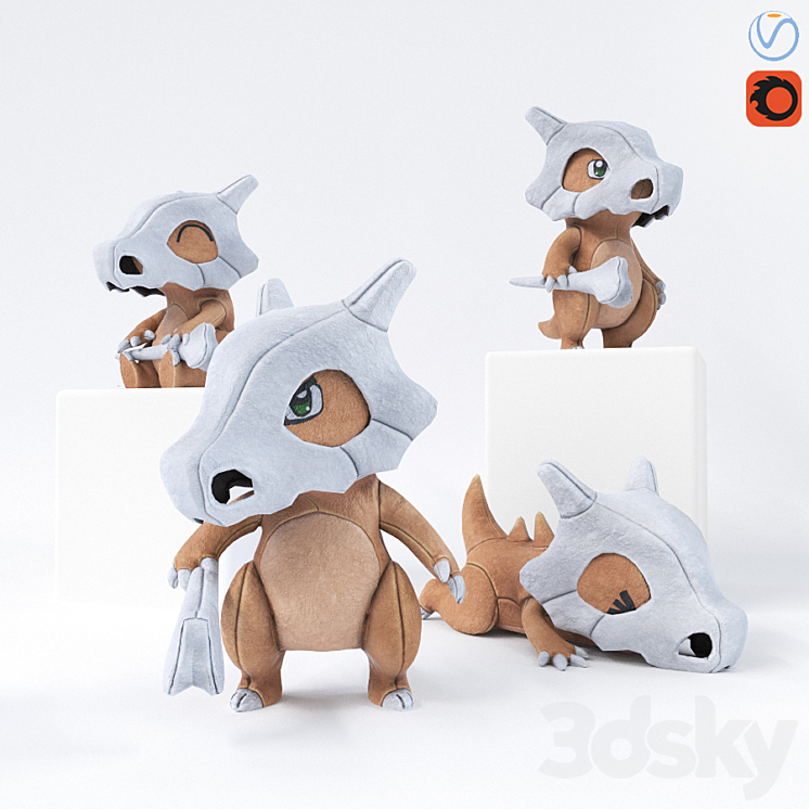 Cubone - Toy - 3D model
