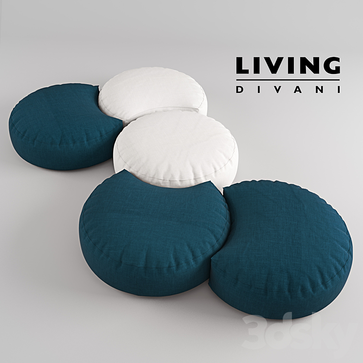 LIVINGDIVANI pasticca - Other soft seating - 3D model