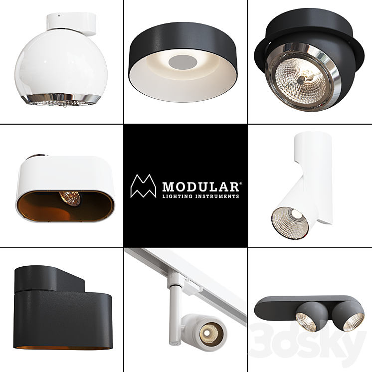 Modular Lighting Instruments - Technical lighting - 3D model