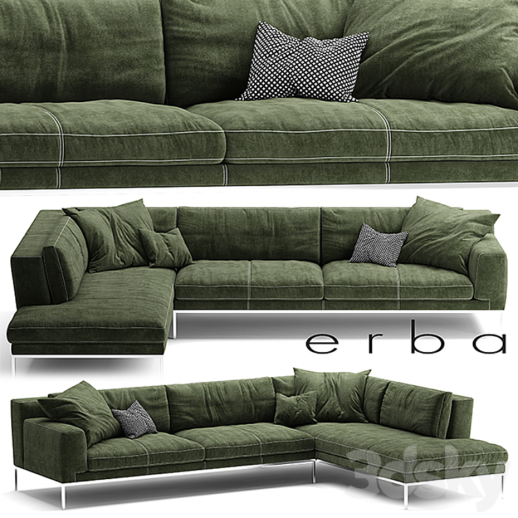 Sofa ERBA ITALIA EDIZIONE Sectional sofa - Sofa - 3D model