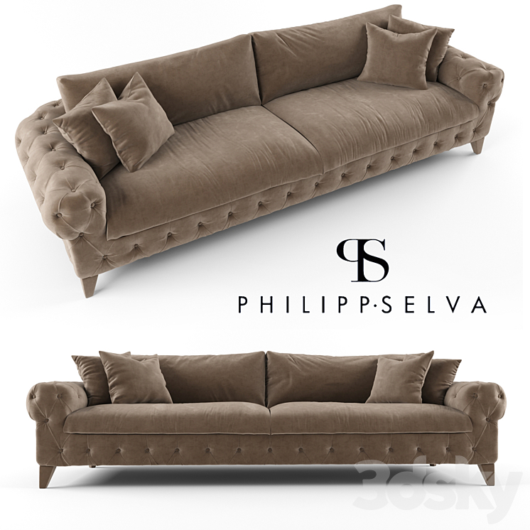 Philipp Selva 1095 Divano Chrysler - Sofa - 3D model