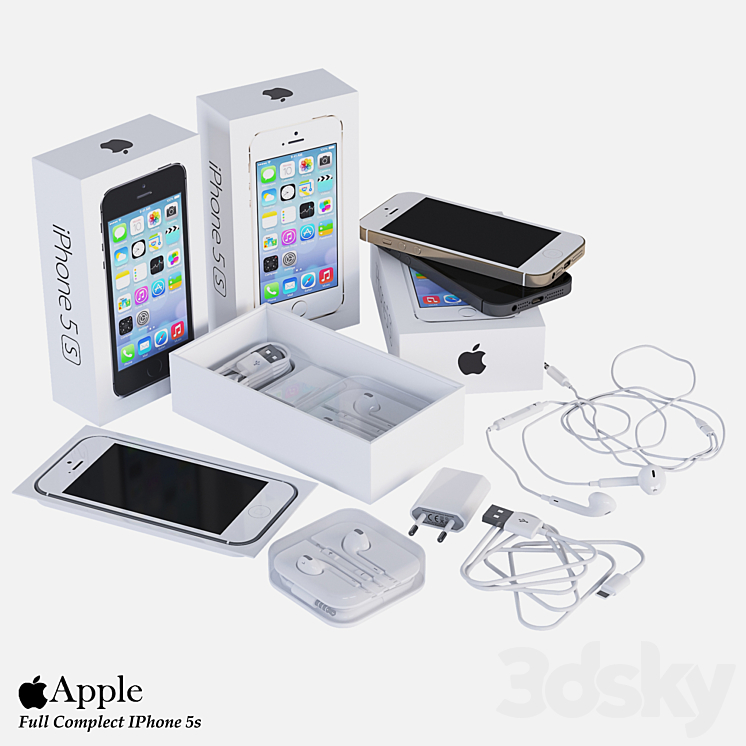 Full Complect Apple IPhone 5s - Phones - 3D model