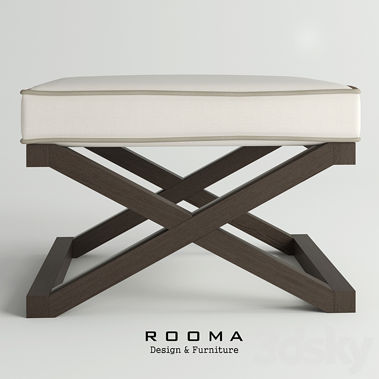 Poof Cross Rooma Design - Other soft seating - 3D model