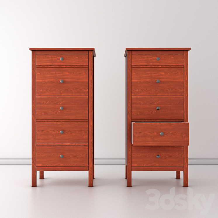 HEMNES commode - Sideboard & Chest of drawer - 3D model