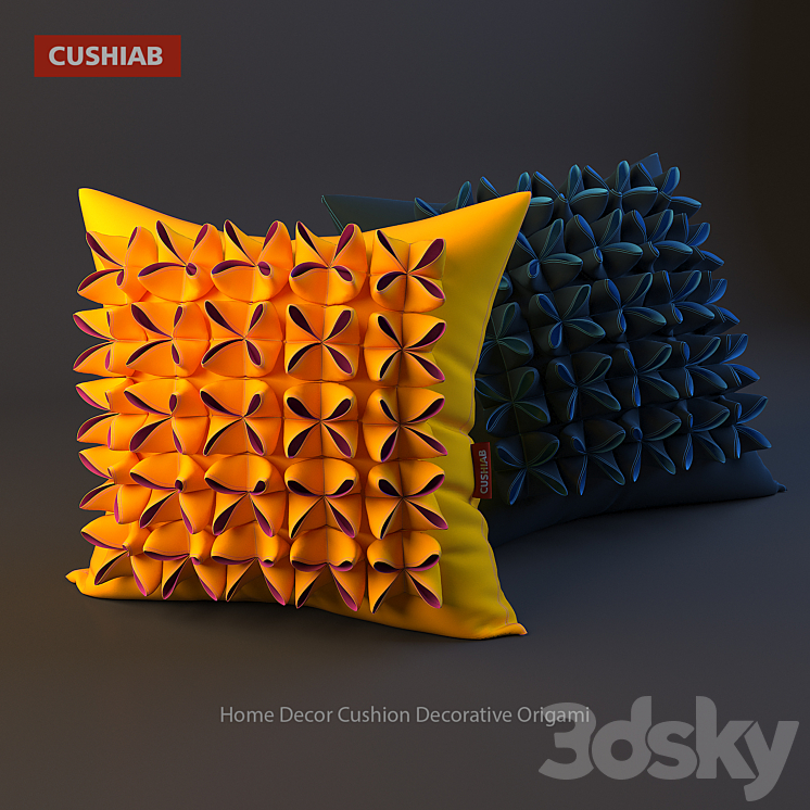 origami cushion pattern