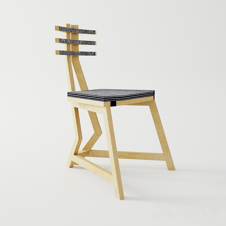 Chair Trapezium - Chair - 3D model