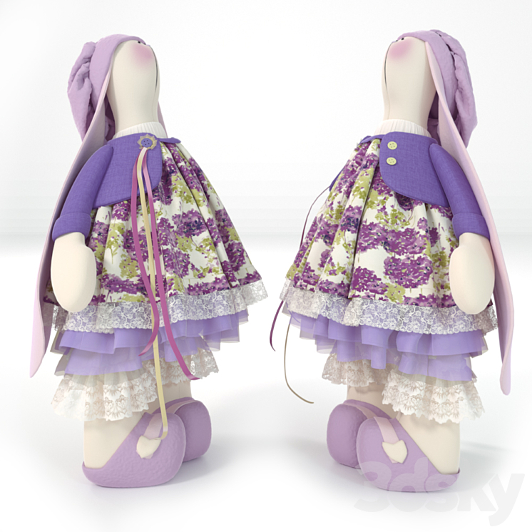 Doll Tilda Hare - Toy - 3D model