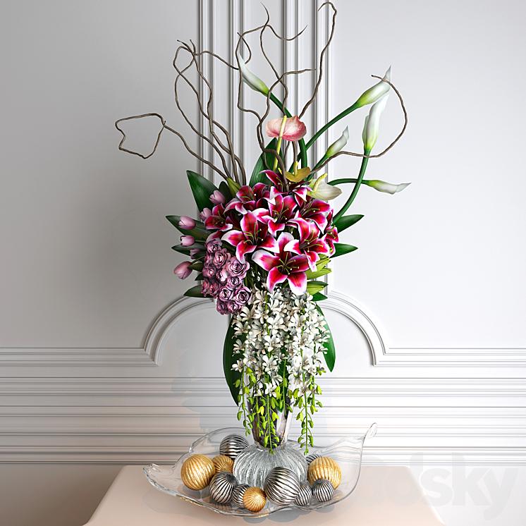 Flower arrangements - Bouquet - 3D model