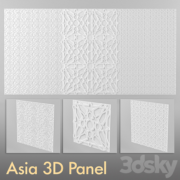 3D Panels Asia - 3D panel - 3D model