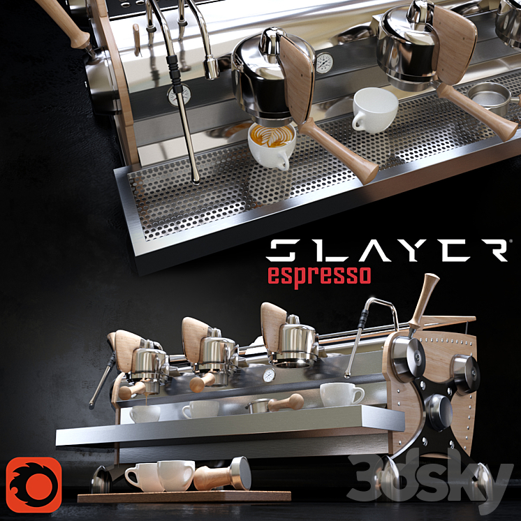 SLAYER ESPRESSO 3-GROUP - Kitchen appliance - 3D model