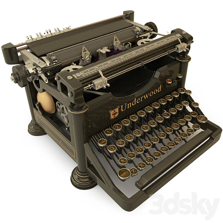 UNDERWOOD typewriter - Miscellaneous - 3D model