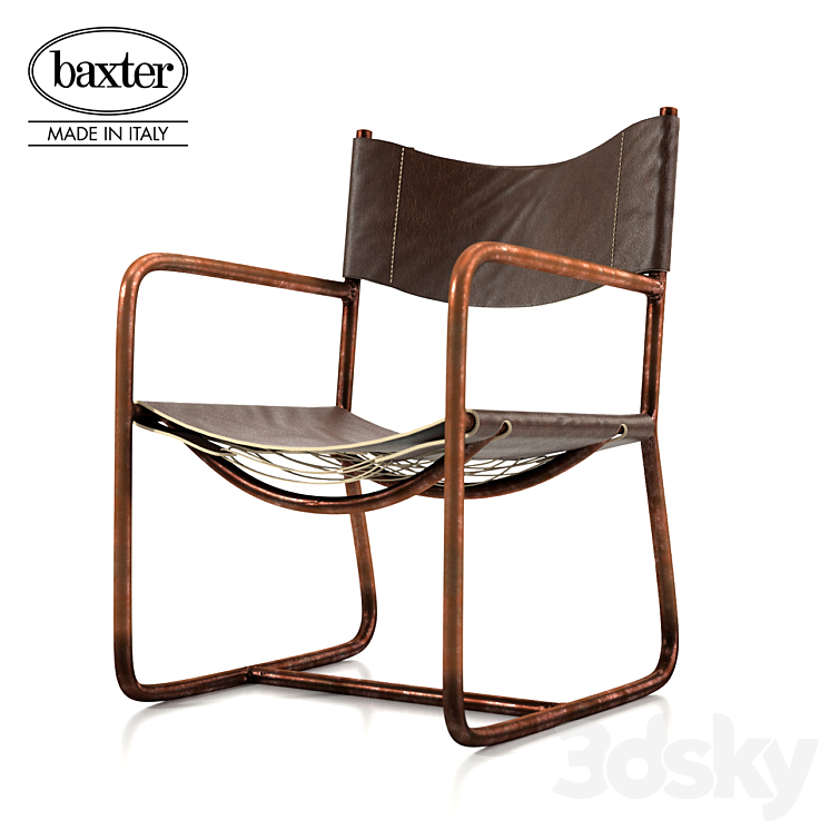 Baxter Rimini Deck Chair - Arm chair - 3D model