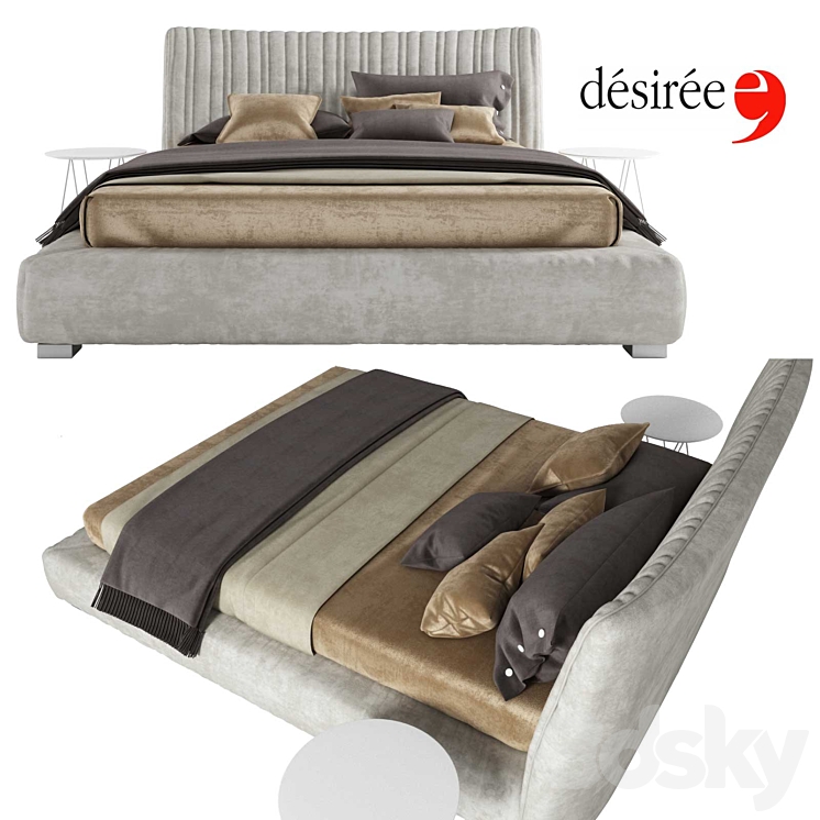 Desiree Shellon in - Bed - 3D model