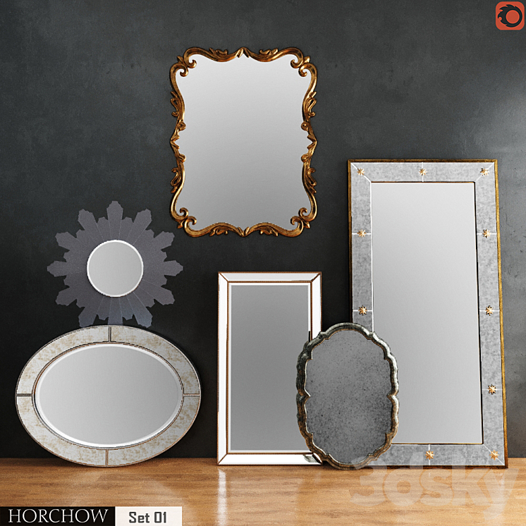 HORCHOW Mirrors Set 01 - Mirror - 3D model