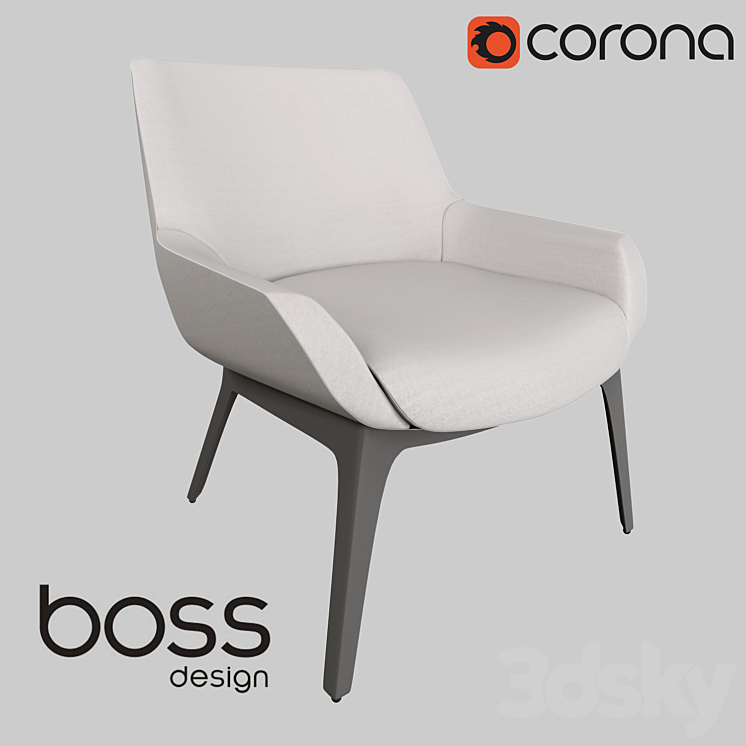 Boss Marnie Low Back - Chair - 3D model