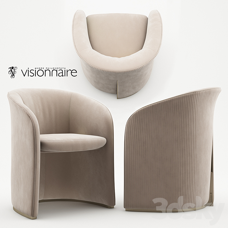 Carmen armchair - Visionnaire Home Philosophy - Arm chair - 3D model