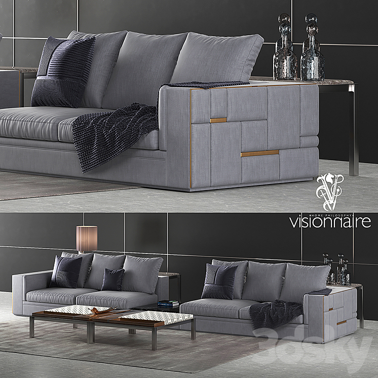Visionnaire Babylon sofa set 2 - Sofa - 3D model