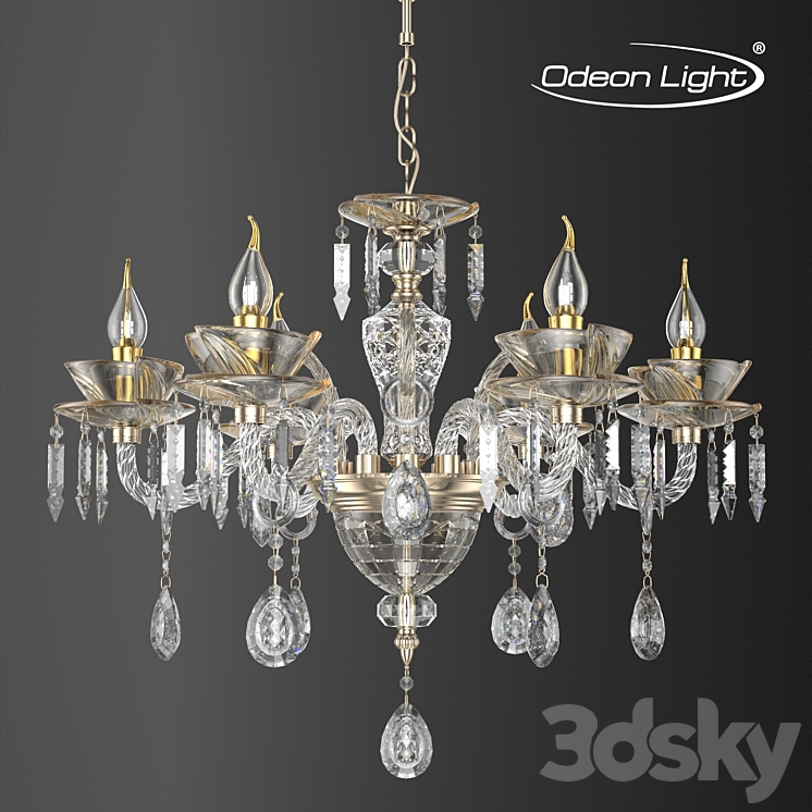 Chandelier ODEON LIGHT 4005/6 TELMA - Pendant light - 3D model