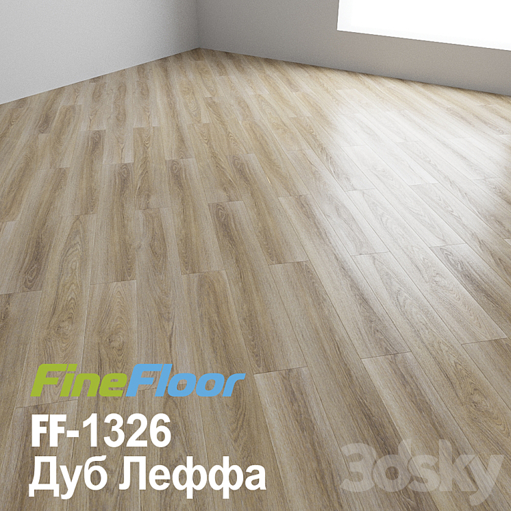 OM Quartz Vinyl Fine Floor FF-1326 - Floor coverings - 3D model