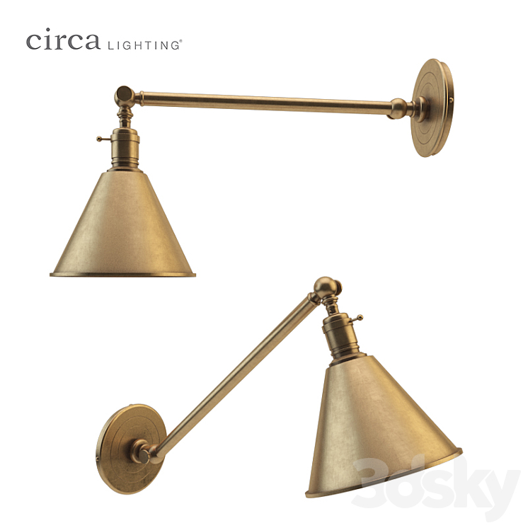 Boston Functional Single Arm Library Light - Wall light - 3D model Boston Functional Single Arm Library Light - Wall light - 3D model