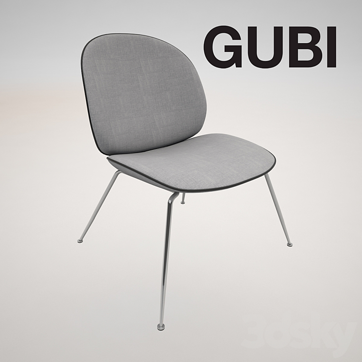 BEETLE LOUNGE CHAIR-GUBI - Chair - 3D model