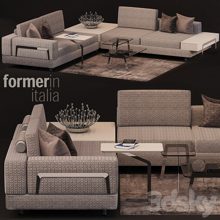 FORMERIN ITALIA Fellini - Sofa - 3D model