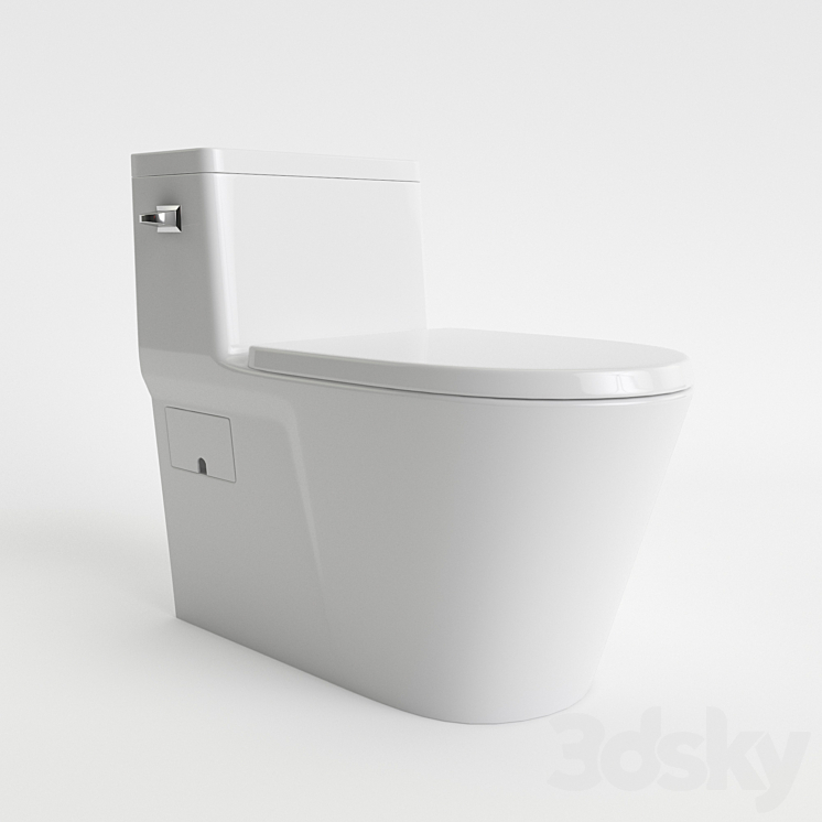 Simple toilet - Toilet and Bidet - 3D model