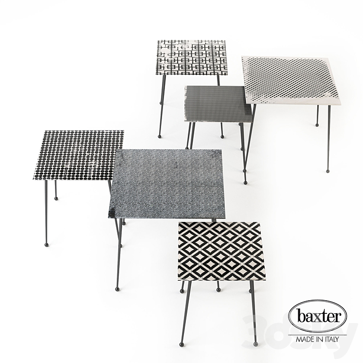 BAXTER Printable coffee tables - Table - 3D model