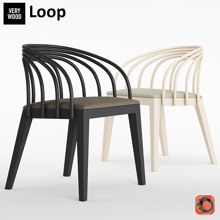 Very Wood Loop | Chair - Chair - 3D model