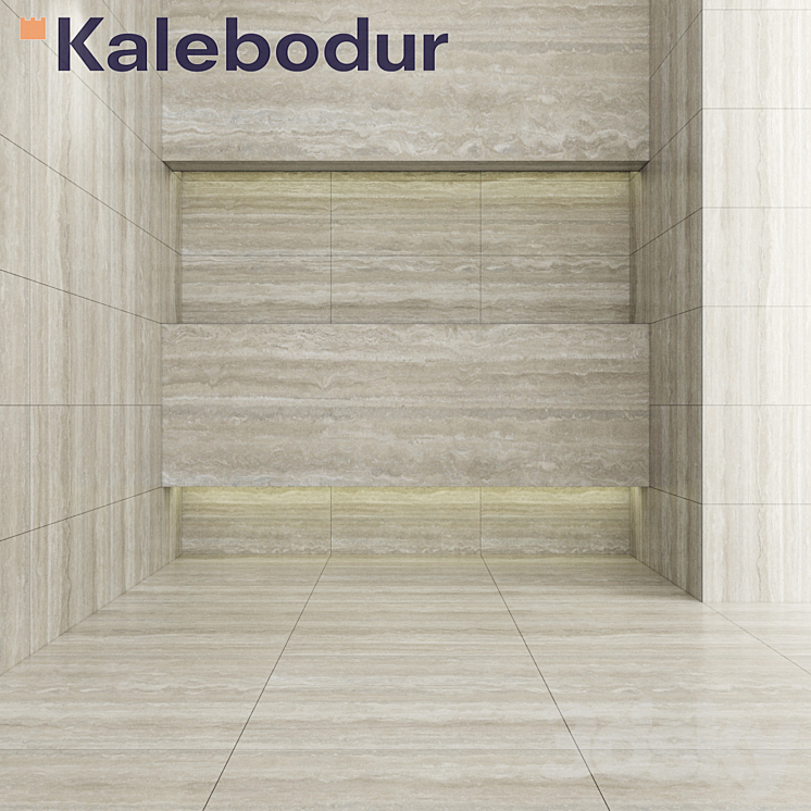KALEBODUR MARMI TRAVERTINO - Tile - 3D model