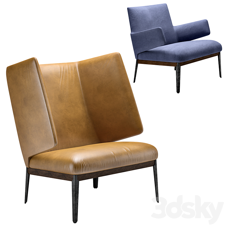 Hug armchair_ARFLEX - Arm chair - 3D model