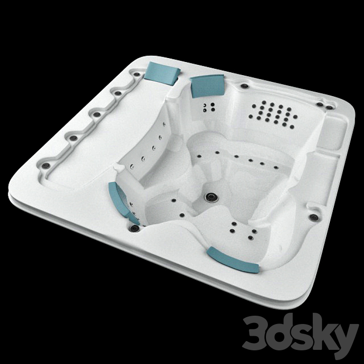 Jacuzzi Outdoor Spa - Bathtub - 3D model