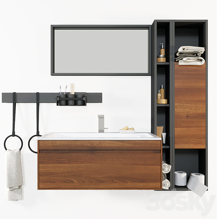 Gamadecor DESS - Bathroom furniture - 3D model