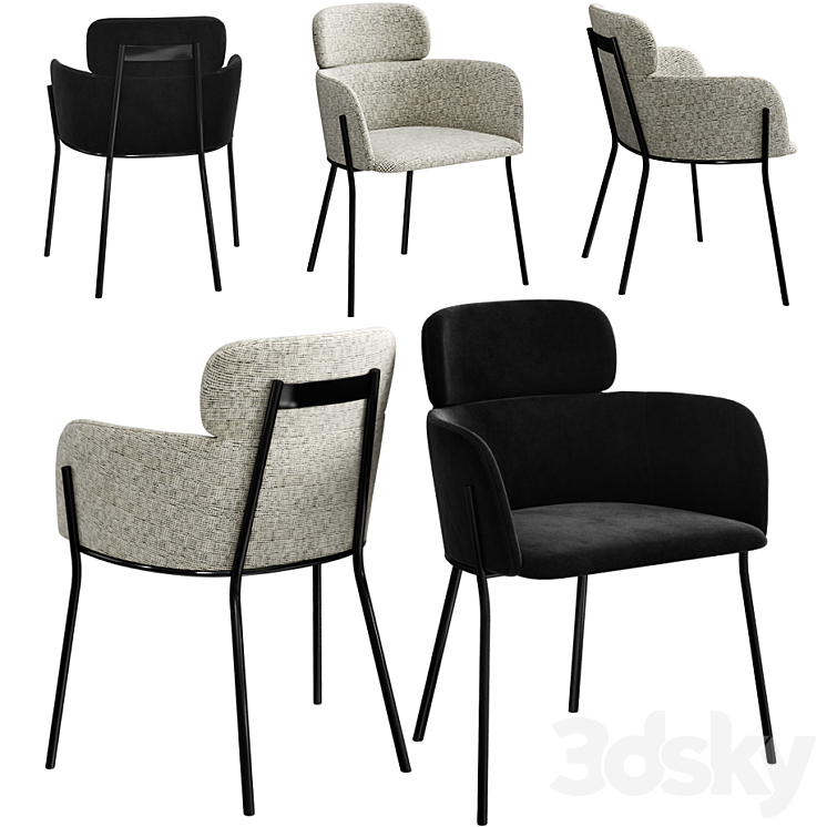 CB2 azalea chair - Chair - 3D model